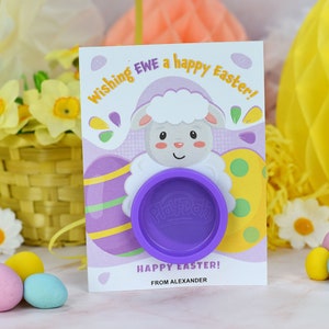 Play Dough Easter Gift Card | Printable Class Mates Gift | Non-candy ...