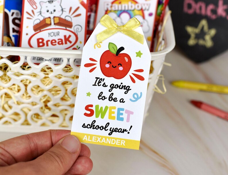 Printable Teacher Appreciation Gift Tags: Back to School Candy Grams ...