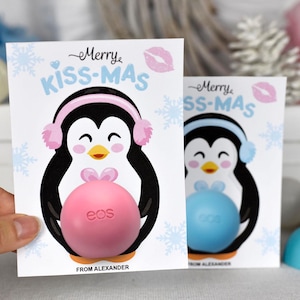 Printable Christmas Lip Balm Holder | Christmas Teacher Gift | Lip Balm ...