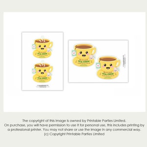 Printable Teacher Appreciation Tea Cup Tag & Sachet Holder (digital ...