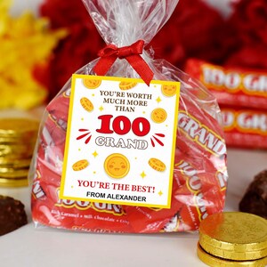 Printable Candy Gram Gift Tag: Teacher, Nurse, Employee Thanks (PDF) - Etsy