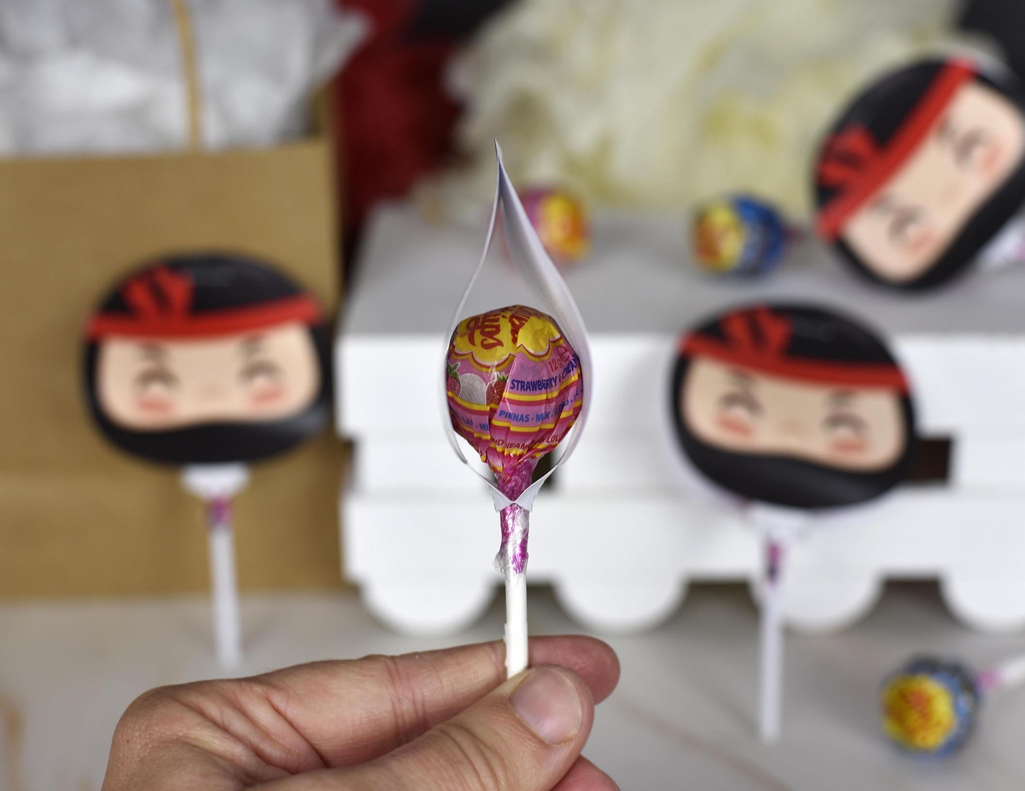 Printable Ninja Lollipop Wrappers: Birthday Party Favors (PDF) - Etsy