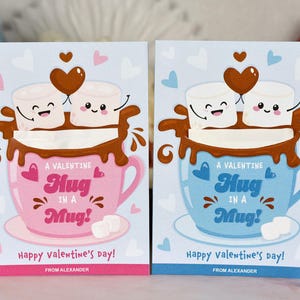 Printable Valentine's Day Hot Chocolate Tags | Valentines Classroom ...