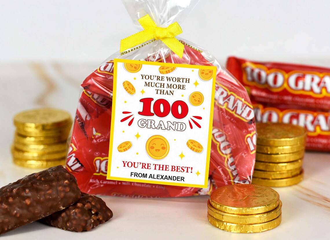 Printable Candy Gram Gift Tag: Teacher, Nurse, Employee Thanks (PDF) - Etsy