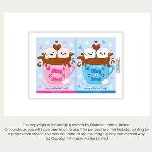 Printable Valentine's Day Hot Chocolate Tags | Valentines Classroom ...