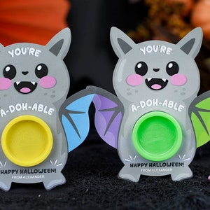 Printable Halloween Play Dough Holder | Non-candy Halloween Gift for ...