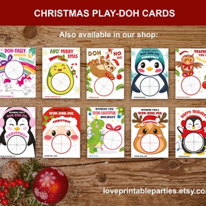Play Dough Christmas Gift Card | Printable Class Holiday Gifts Non ...