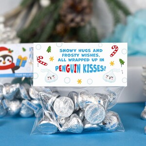 Christmas Treat Bag Toppers Set of 6 • Santa Kisses • Reindeer ...