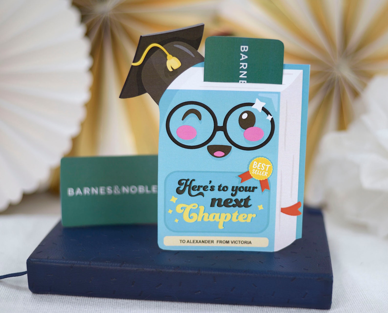 Printable Graduation Gift Card Holder Book Shape | Coffee Card Holder ...