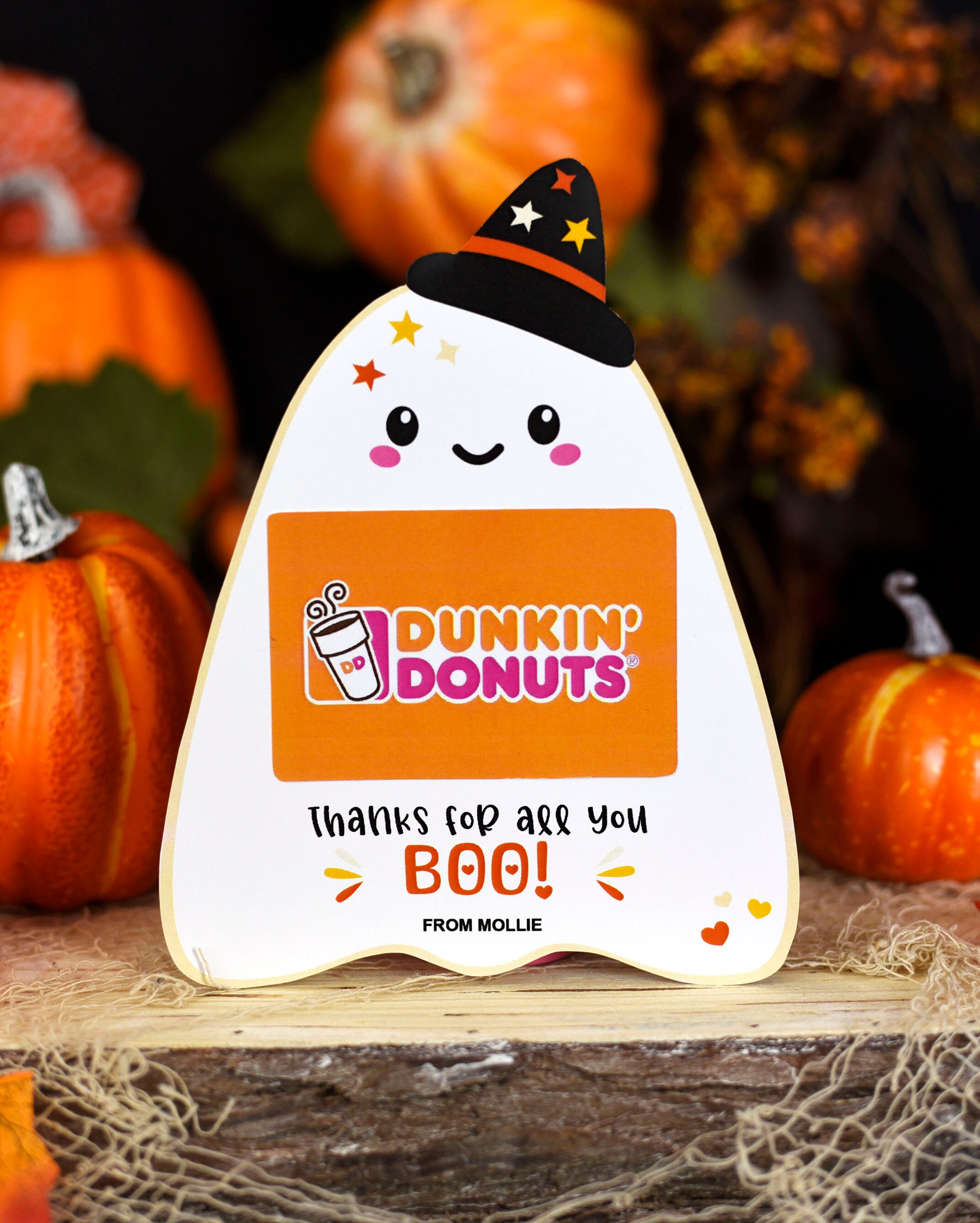 Printable Halloween Gift Card Holder | Cute Ghost Gift Card Holder ...