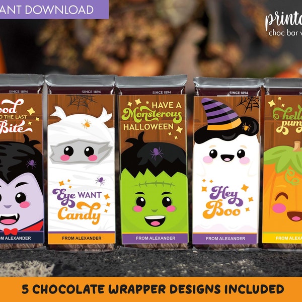 Candy Wrapper Halloween - Etsy