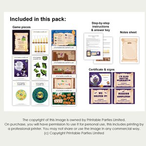 Halloween Escape Room | Digital Download | Printable Halloween Game ...