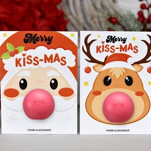Printable Christmas Lip Balm Holder | Christmas Teacher Gift | Lip Balm ...