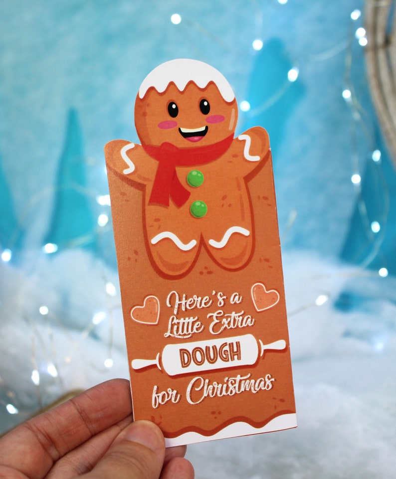 Printable Christmas Money Holder Gingerbread Gift Card - Etsy