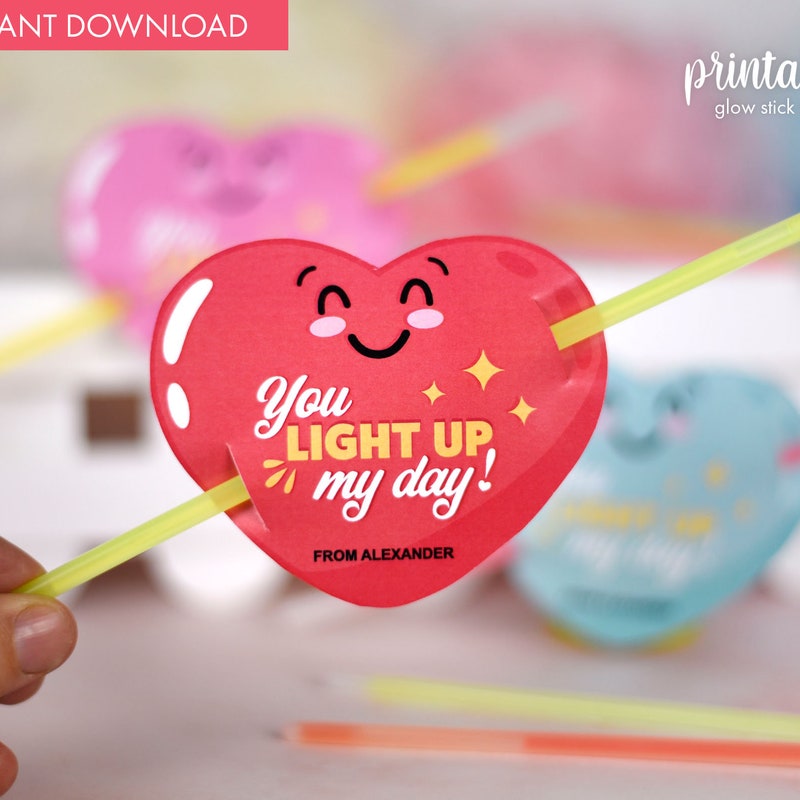 Valentines Day Glow Stick - Etsy