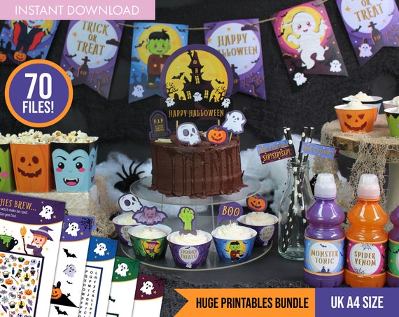 Printable Halloween Party Package Digital Downloads - Etsy