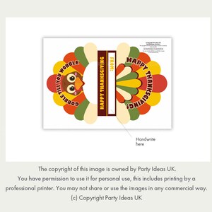 Printable Thanksgiving Turkey Treat Wrap: 'gobble Till You Wobble' (PDF ...
