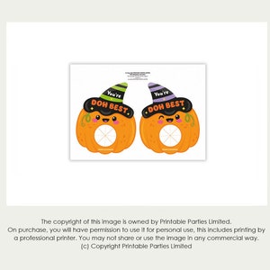 Printable Pumpkin Play Dough Holder | Non-candy Halloween Gift for Kids ...