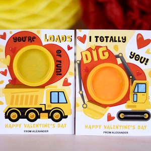 Printable Play Dough Valentines Gift Card for Boys Class Valentine Day ...