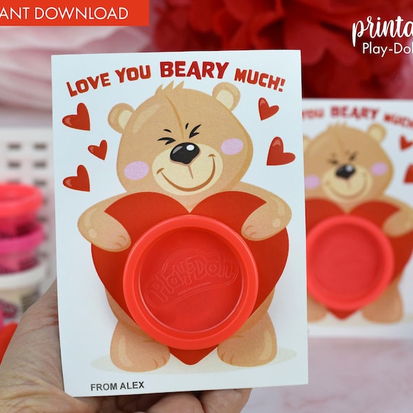 Play Doh Valentine - Etsy