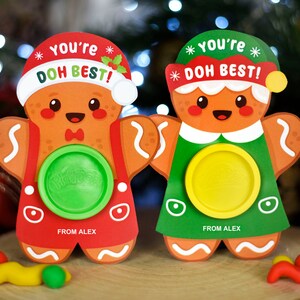 Christmas Play Dough Holders | Printable Holiday Class Gifts | 8 ...