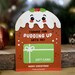 Christmas Gift Card Holder Printable Pudding Christmas Card - Etsy