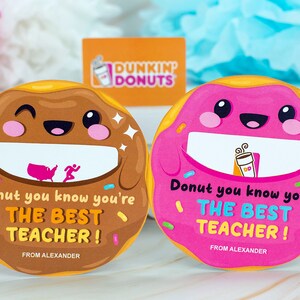 Printable Donut Teacher Appreciation Gift Card Holder (PDF) - Etsy