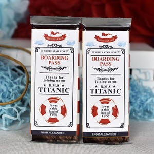 Printable Titanic Birthday Party Candy Bar Wrapper (PDF) - Etsy