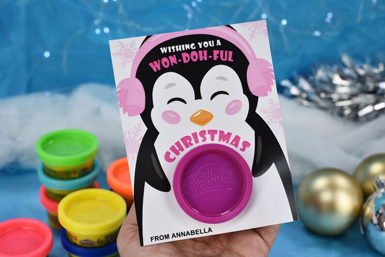 Printable Christmas Play Dough Holders: Holiday Classroom Gifts (8 ...