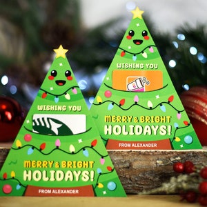 Printable Christmas Tree Gift Card Holder | Christmas Card Holder ...