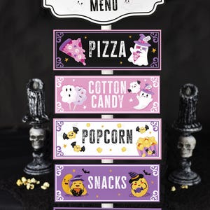 Printable Halloween Movie Night Printables | Halloween Concession Signs ...