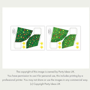 Printable Christmas Tree Gift Box | Christmas Tree Box Printable ...