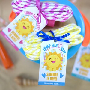 Printable Personalised Jump Rope Tag | End of Term Gift | Teacher Gift ...