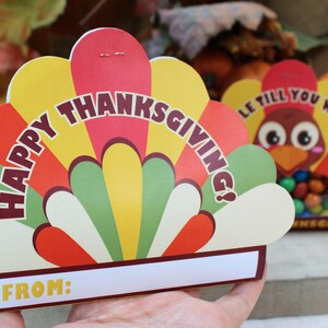 Printable Thanksgiving Turkey Treat Wrap: 'gobble Till You Wobble' (PDF ...