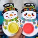 Christmas Play Dough Holder Snowman | Printable Holiday Class Gifts ...