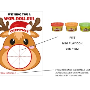 Play Dough Christmas Gift Card | Printable Class Holiday Gifts | Non ...