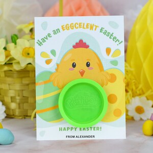 Play Dough Easter Gift Card | Printable Class Mates Gift | Non-candy ...