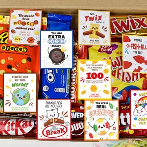 Printable Candy Grams: Teacher & Employee Appreciation Gift Tags ...