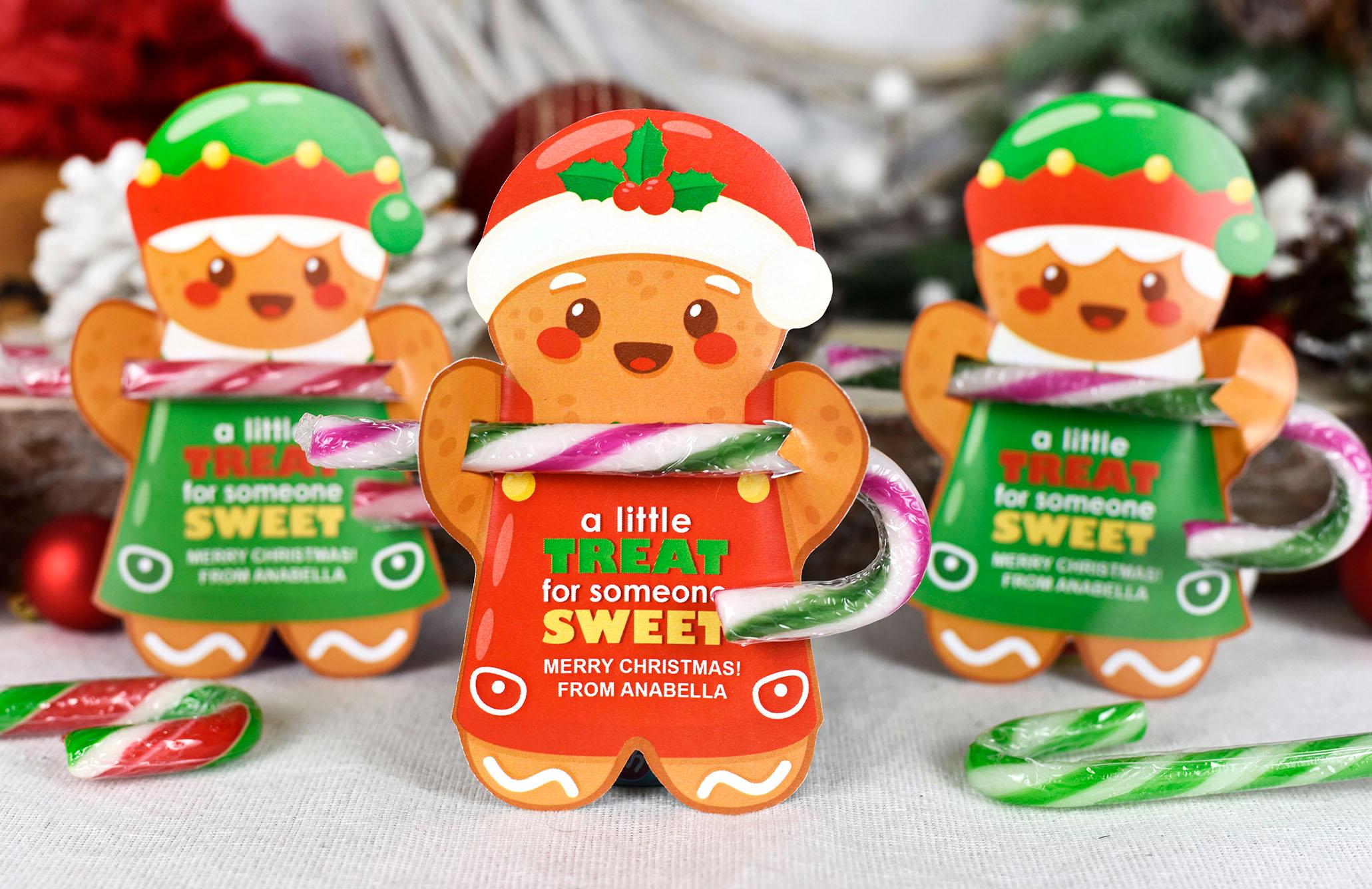 Printable Christmas Candy Cane Holder | Classroom Gift | Christmas ...