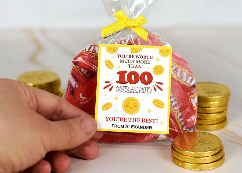 Printable Candy Gram Gift Tag: Teacher, Nurse, Employee Thanks (PDF) - Etsy