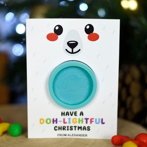 Play Dough Christmas Snowman Gift Card | Printable Class Holiday Gifts ...