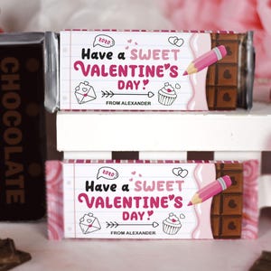 Printable Valentines Candy Bar Wrapper | Class Mates Gift | Small Gift ...