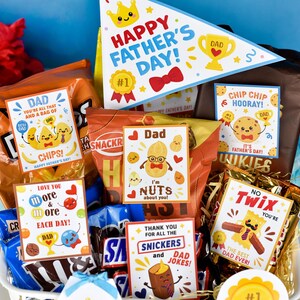 Printable Father's Day Treat Tags | Candy Grams | Father's Day Gift ...