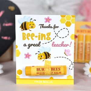 Printable Teacher Appreciation Lip Balm Holder | Teacher Gift | Lip ...