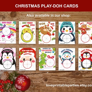 Play Dough Christmas Gift Card | Printable Class Holiday Gifts | Non ...