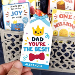 Printable Father's Day Treat Tags | Candy Grams | Father's Day Gift ...