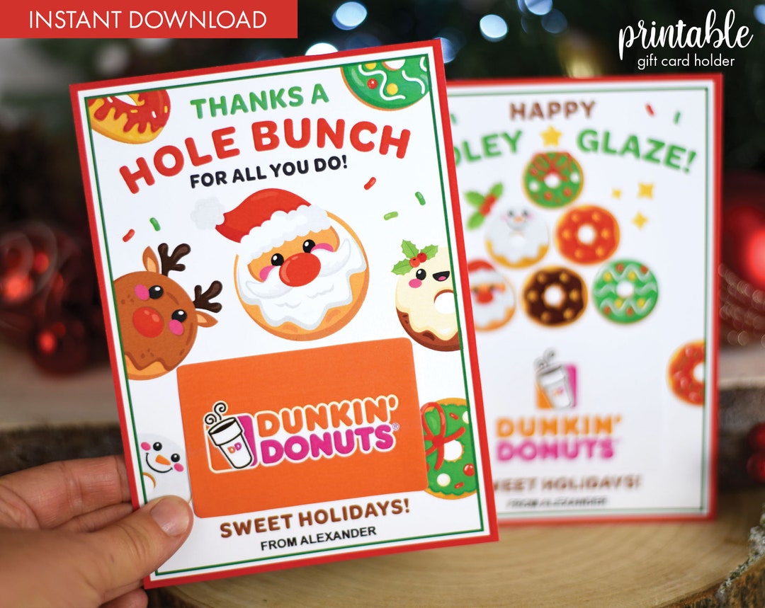 Printable Christmas Gift Card Holder | Teacher Appreciation Gift ...