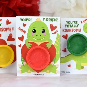 Play Dough Valentines Gift Card | Printable Class Valentine Day Gifts ...