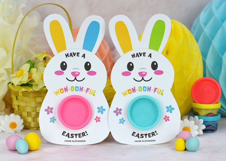 Printable Easter Play Dough Gift Card Holders: 6 Designs (PDF) - Etsy