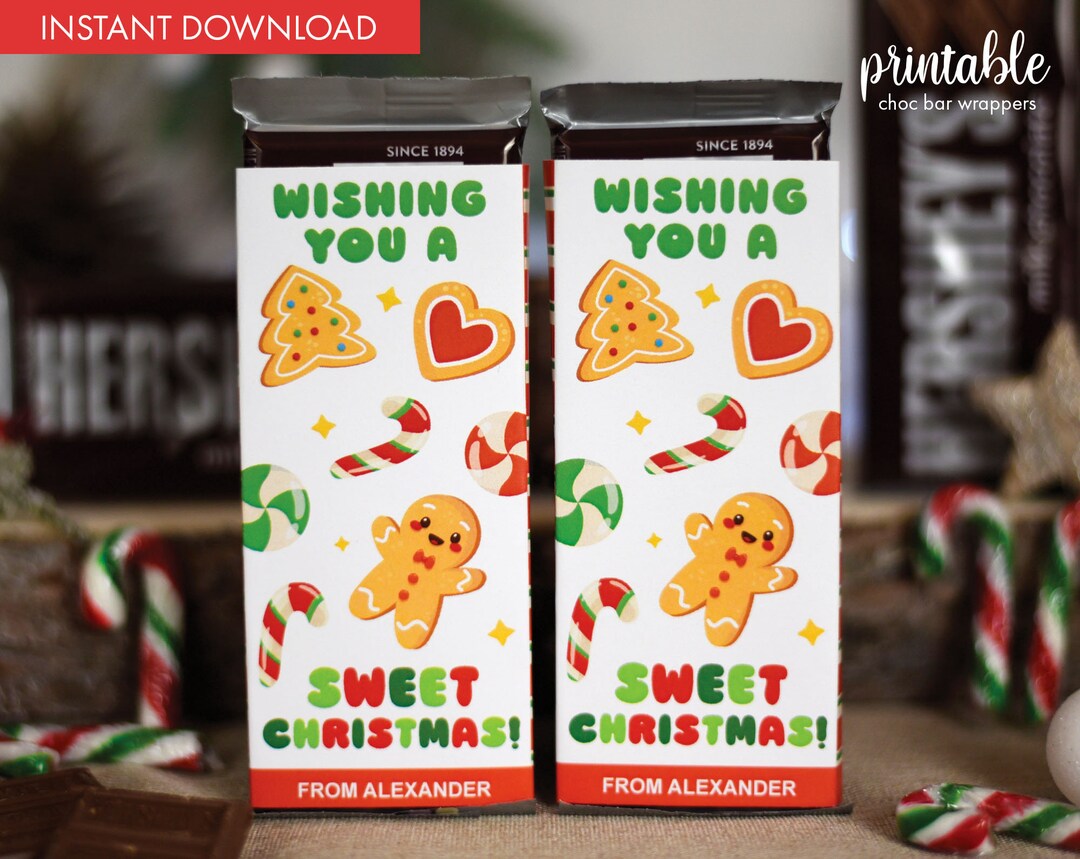 Christmas Candy Bar Wrapper Christmas Student Gift Printable Christmas ...